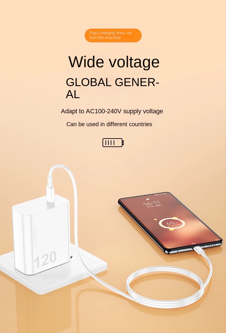 VIVO iQOO 120W Type C Fast Charger for X100 X90 X80 Pro iQOO 12 11 10 9 ...