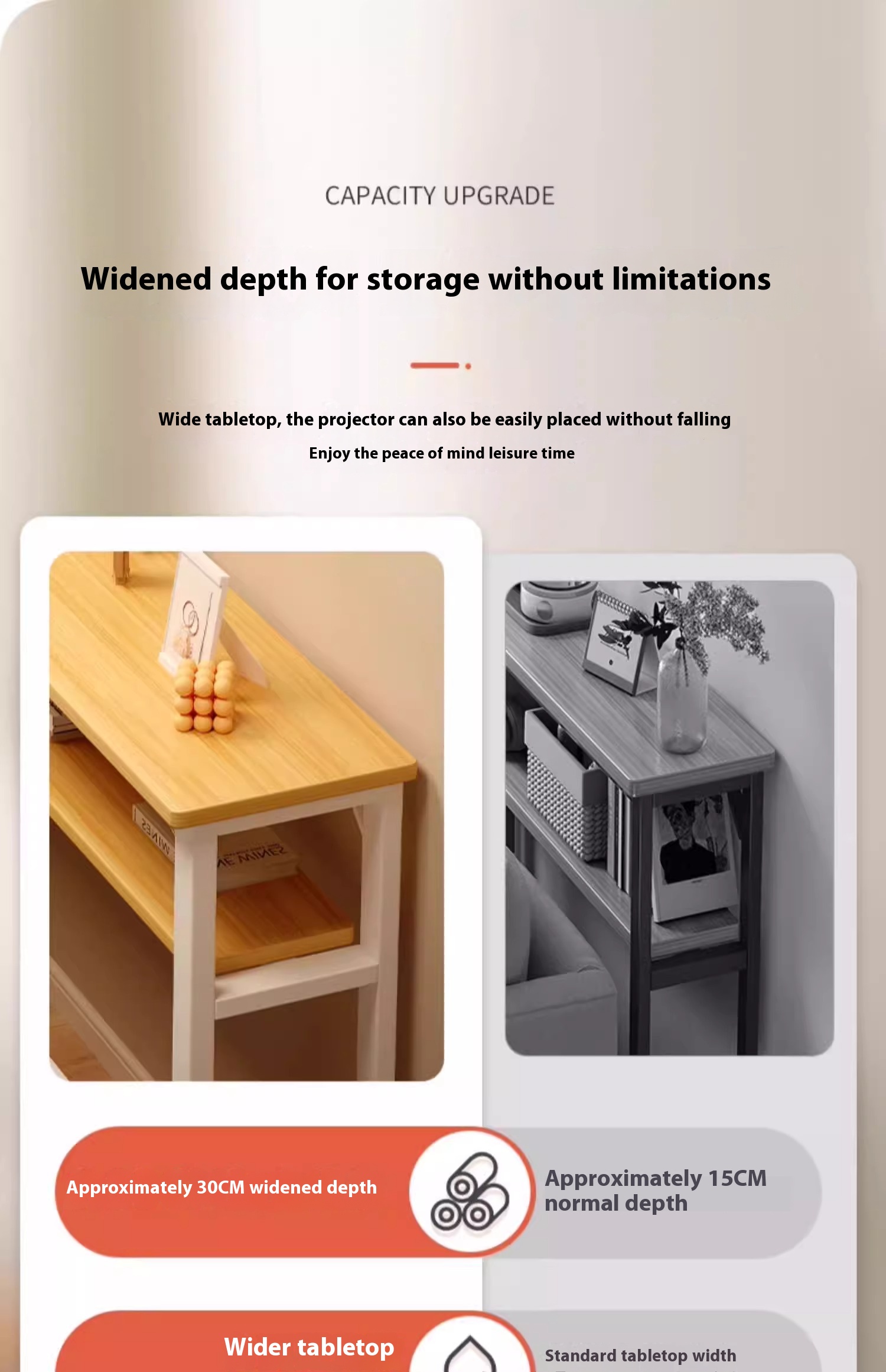 Sofa Side Table Bedroom Long table Study Table Desk Behind the Bed ...