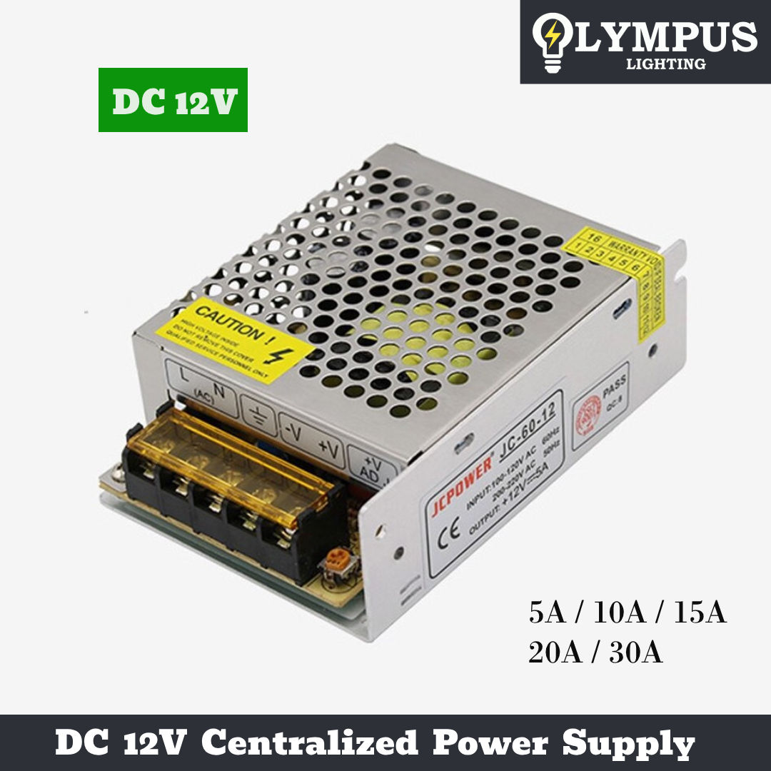 OlympusLighting DC 12V 15A Centralize Power Supply CCTV Led Adapter ...