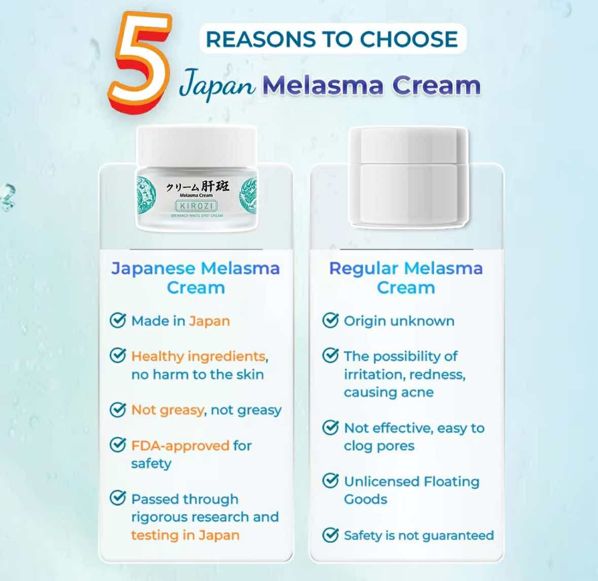 TOP JAPAN KIROZI MELASMA CREAM Can fade freckles and melasma, nourish ...