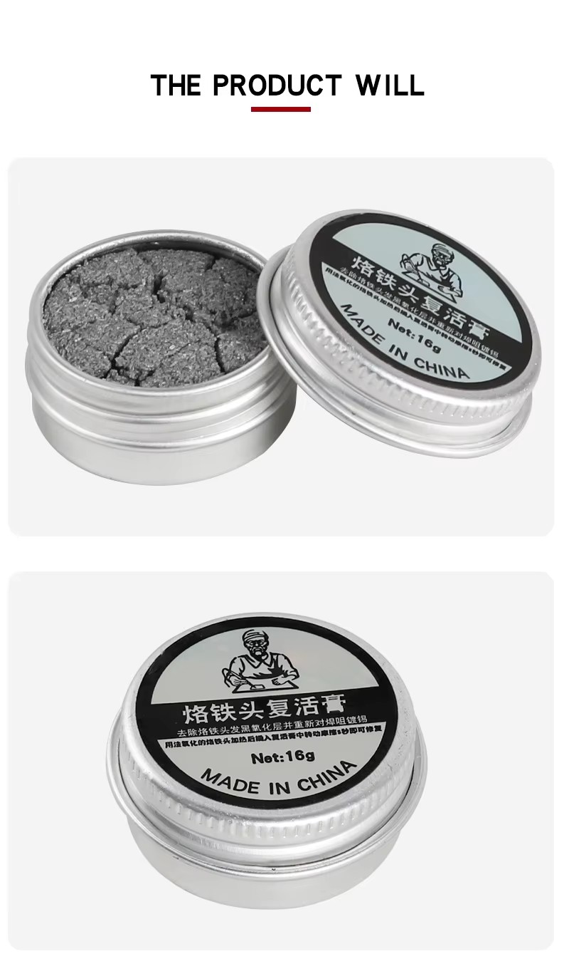 Hoba Soldering Iron Tip Resurrection Paste Tinner Cleaner Soldering Tip ...
