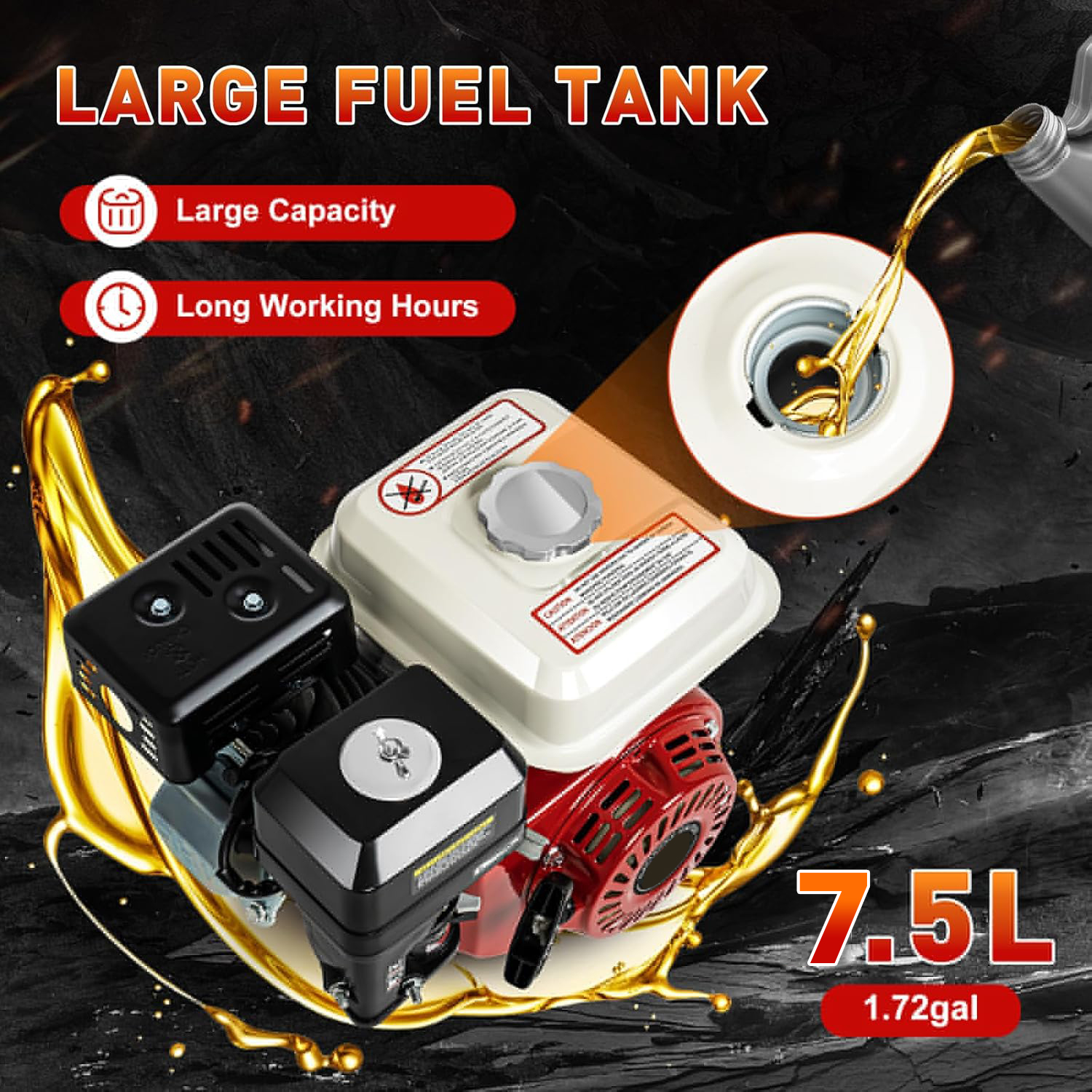 2025 4-Stroke Gasoline Engine Powered Portable Petrol Engine OHVSingle ...