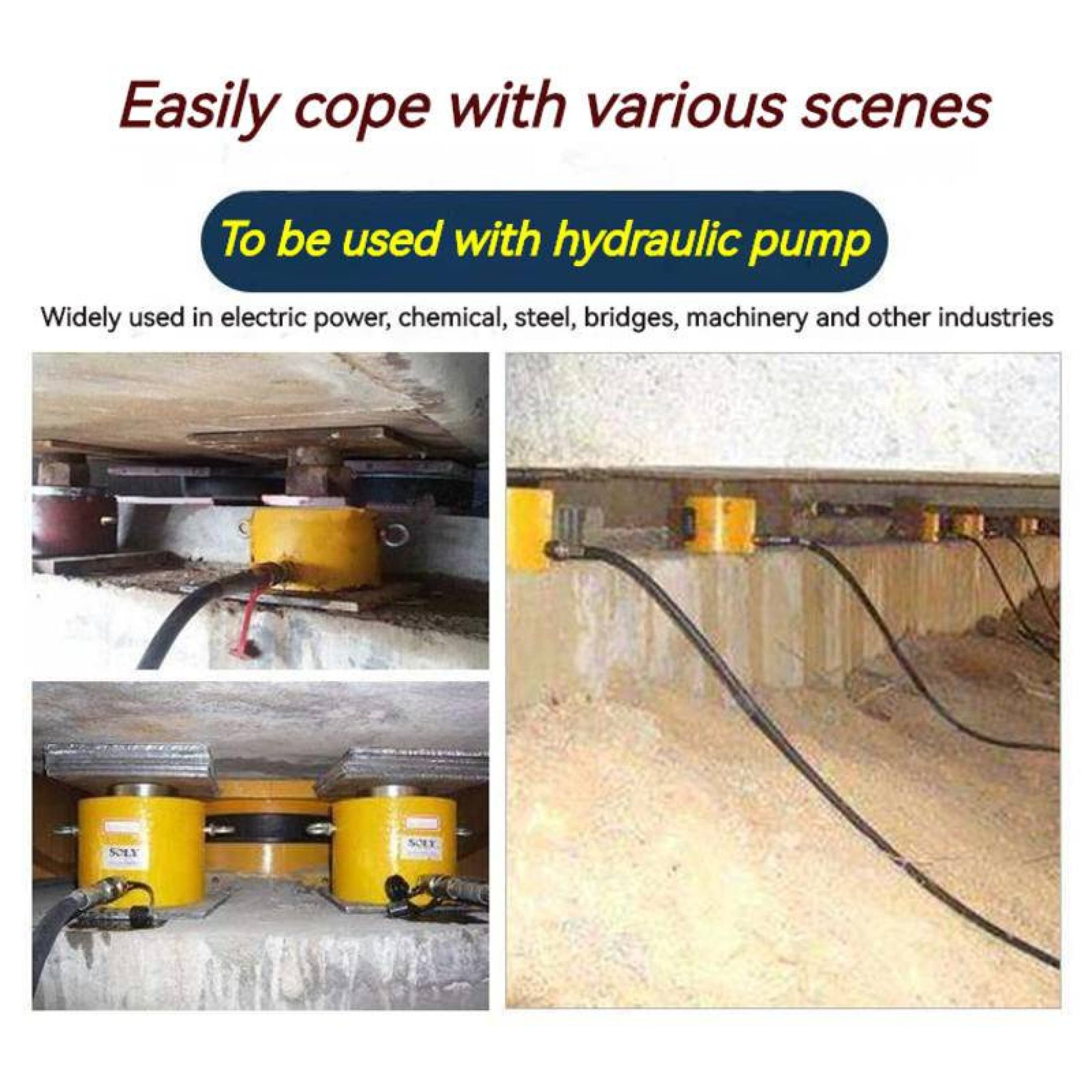 Hydraulic vertical thin split hydraulic jack Bridge large tonnage ...