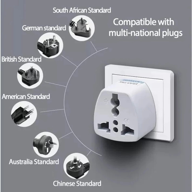 Universal Travel Adapter Power Charger Outlet US 2 PIN Converter ...