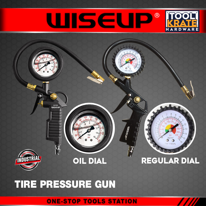 TKH WISEUP Car Tire Inflator Gun Air 230psi Chuck Inflation Deflation ...