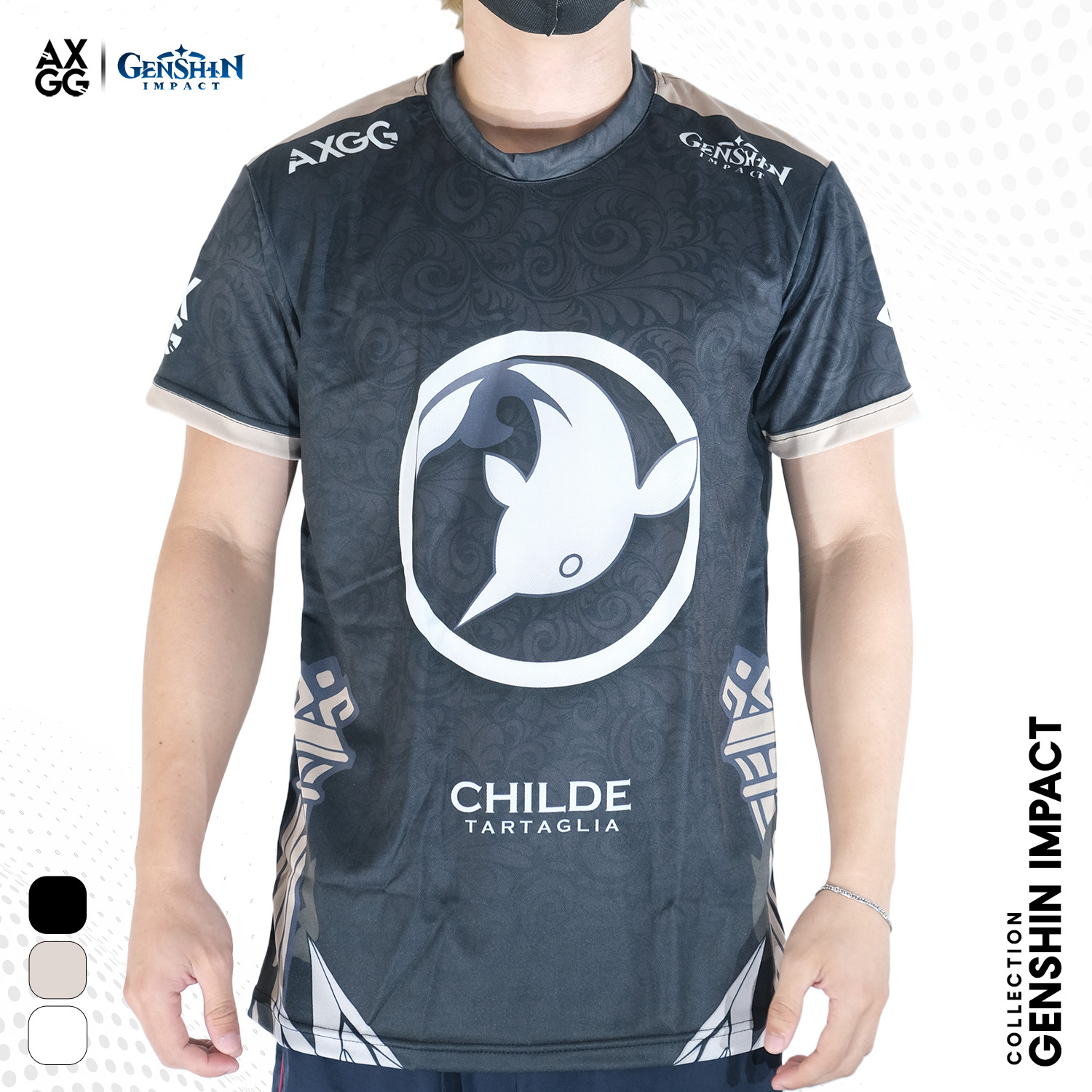 AXGG " Genshin Impact - Harbingers - The Captain " Gaming T-Shirt ...