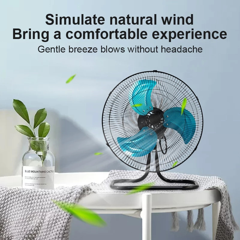 Keycool 12" industrial Floor Fan Electric Fan With Metal Blade 45W ...