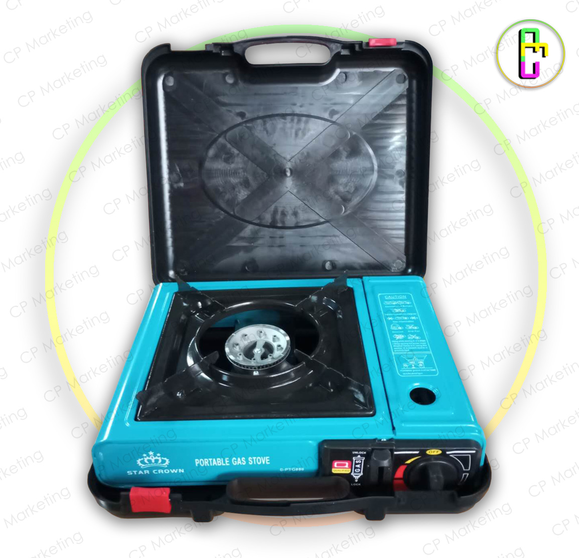 STAR CROWN Single & 2in1 Portable Butane Gas Stove with Case (Blue ...
