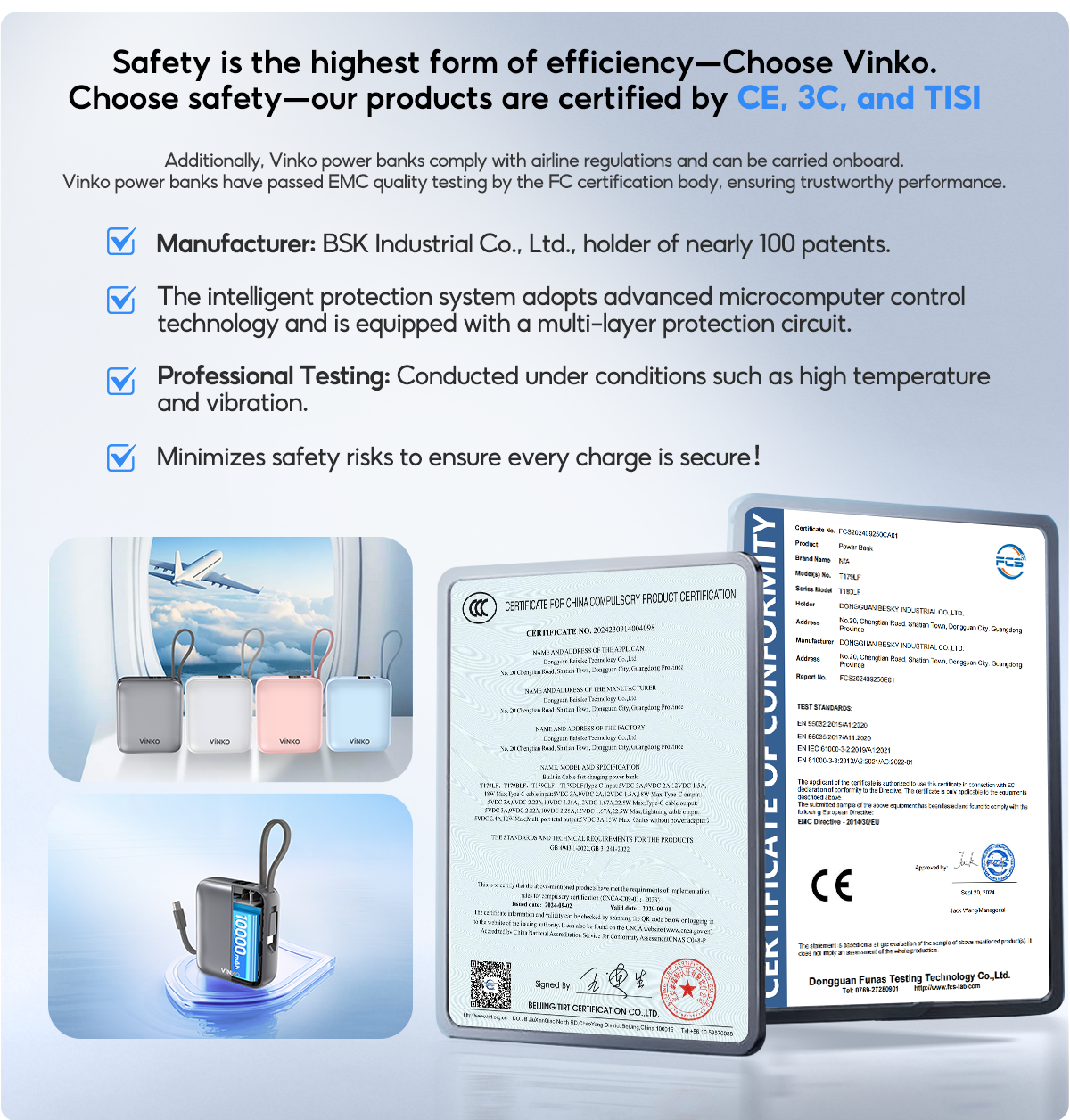 [CE clarified] VINKO Pocket V9 Power Bank CCC 22.5W Fast Charging ...