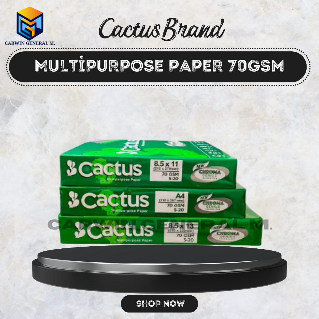 Cactus Multipurpose Paper Bond paper Copier Paper 70gsm | Shopee ...