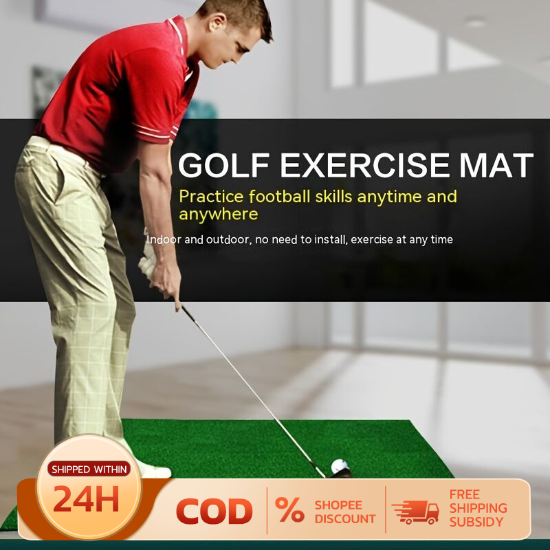 Golf Manila Indoor Golf Mat Practice Hitting Pad with Tee Artificial ...