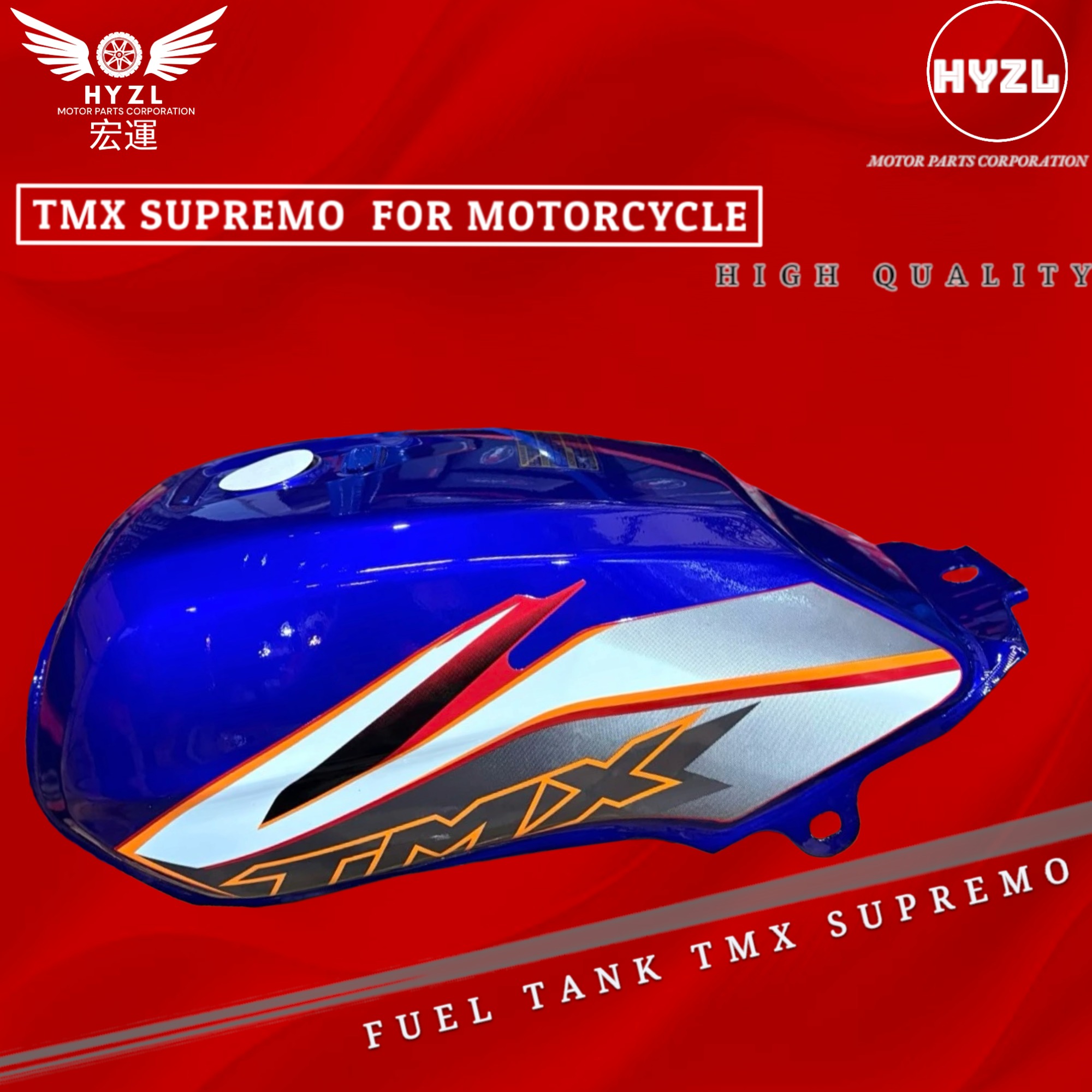 HYZL Fuel Tank for TMX Supremo – Heavy-Duty Steel Gas Tank Replacement ...