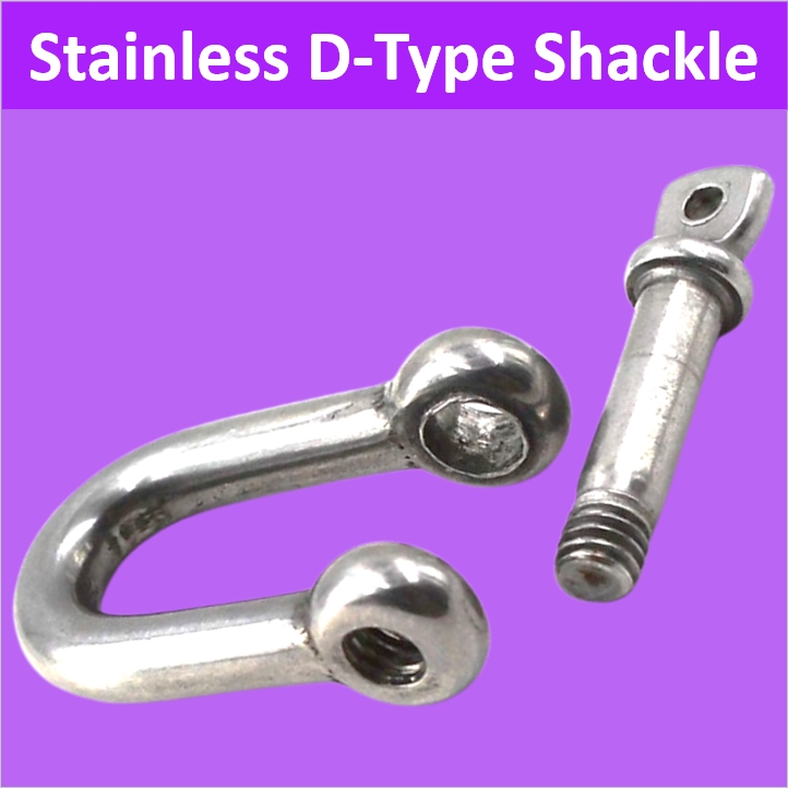 Mago 22mm Stainless D-Type Shackle Grade 304 Lifting Shackle Capacity ...