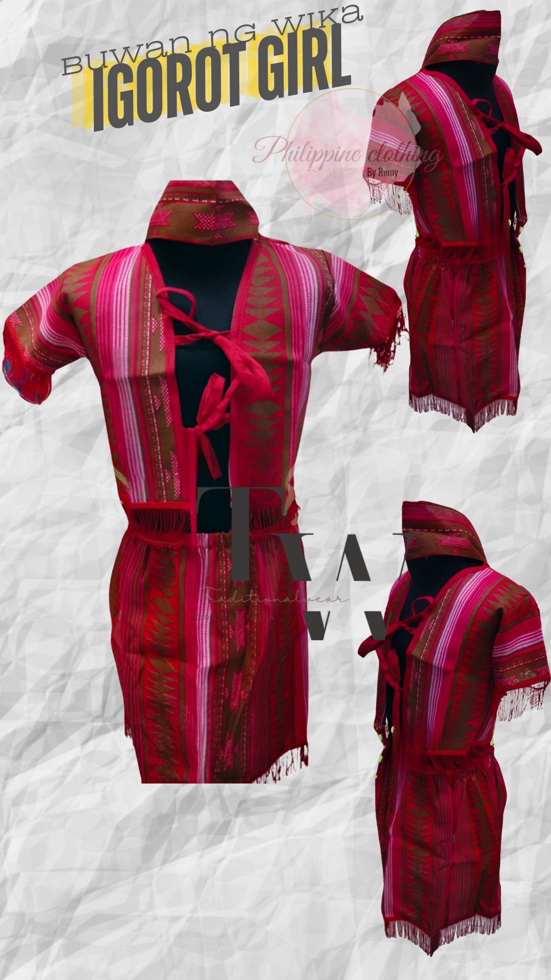 Igorot costume set boy & girl ( accessories sold separately) | Shopee ...