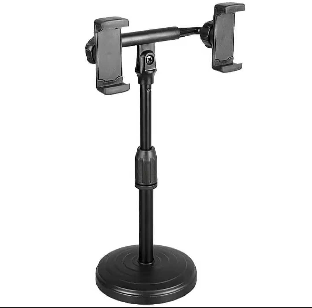 Dual Phone Stand Holder 2in1 Universal Adjustable Angle Height ...