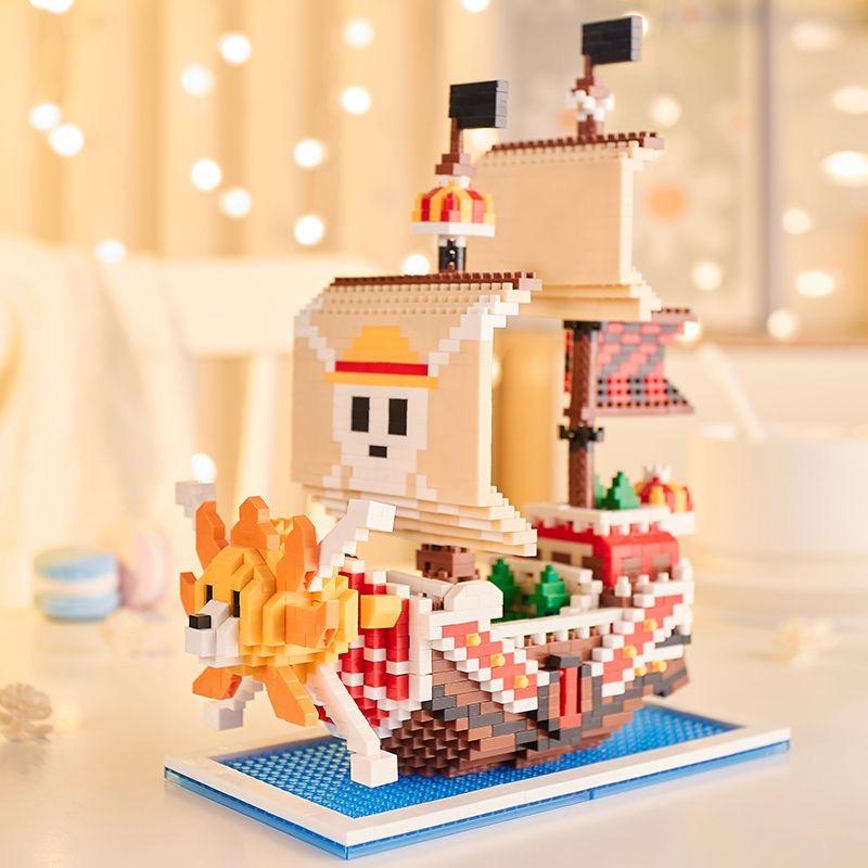Luffy building blocks toy Pirate King of One Piece ship Sunshine ...