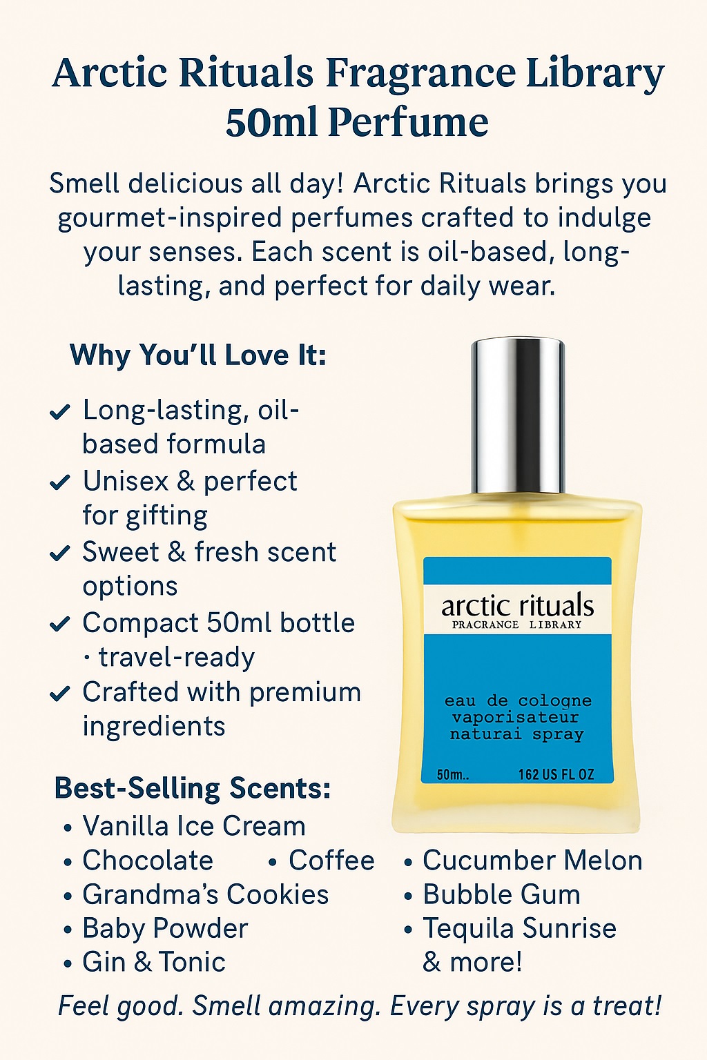 Arctic Rituals Gourmet Oil-Based Fragrance | Long-Lasting Scent for Men ...