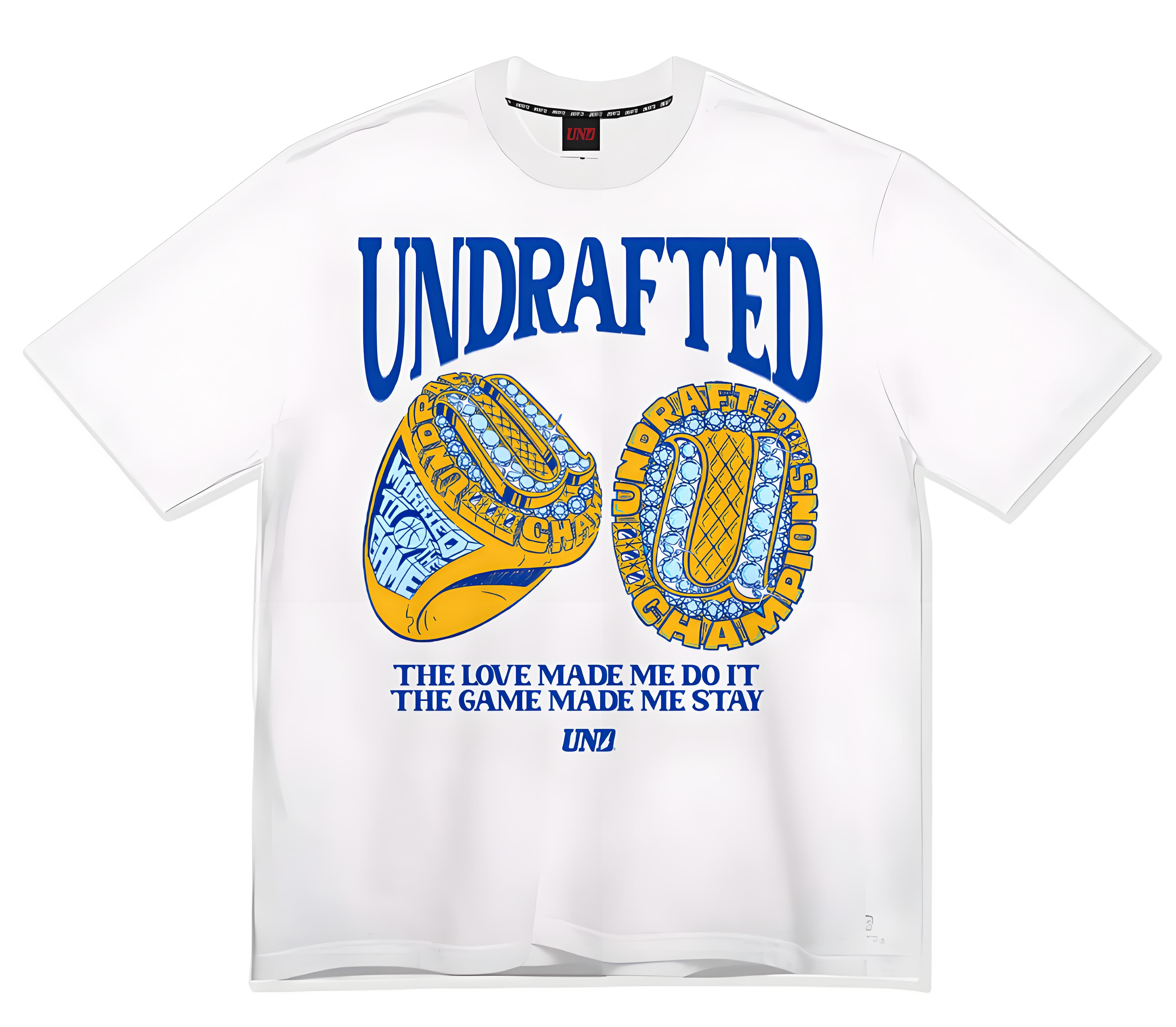 UND Bling Ring Tee in White and Black-UNDRAFTED Brand Official | Shopee ...