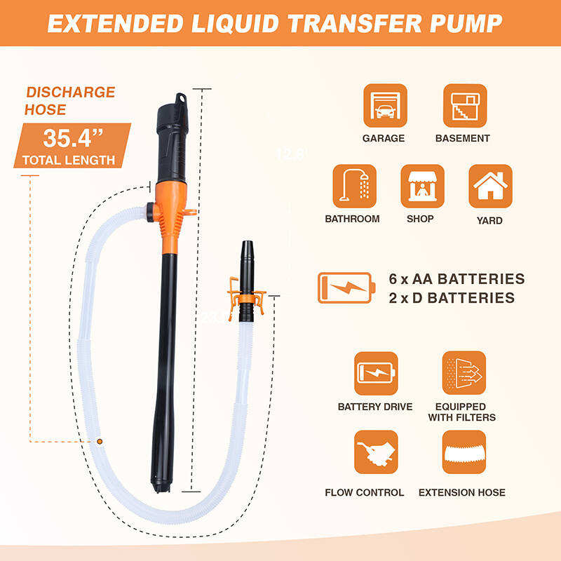 Oil Pump Hand Syringe Fuel Transfer Bump Extractor Sucking Pipe Vacuum ...