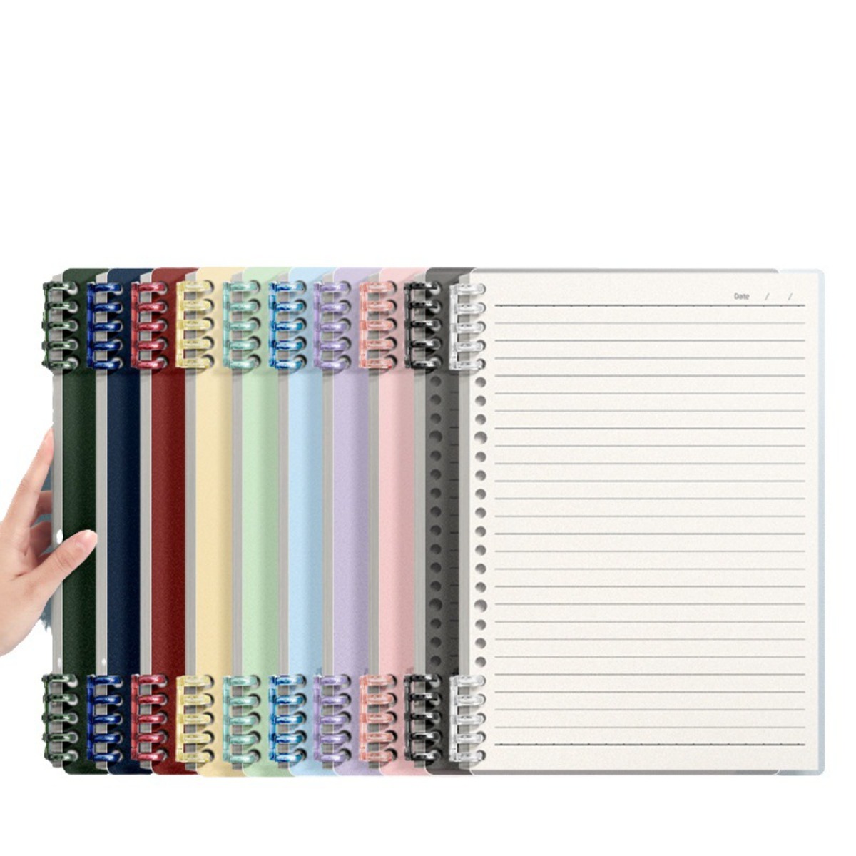 A4/B5/A5 Binder Notebook Spiral Notebook 60Sheets Detachable Waterproof ...