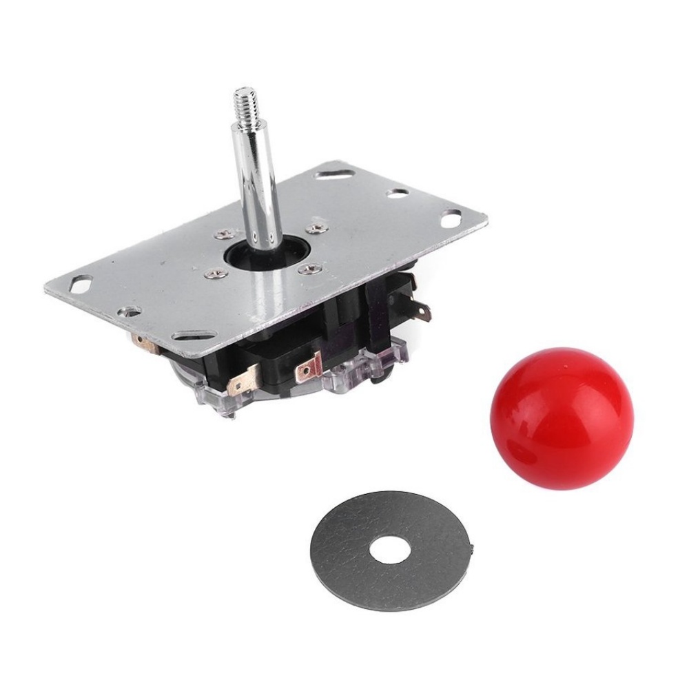 2Pcs DIY Classic 8 Way Arcade Game Joystick Red Ball Handle Smooth ...