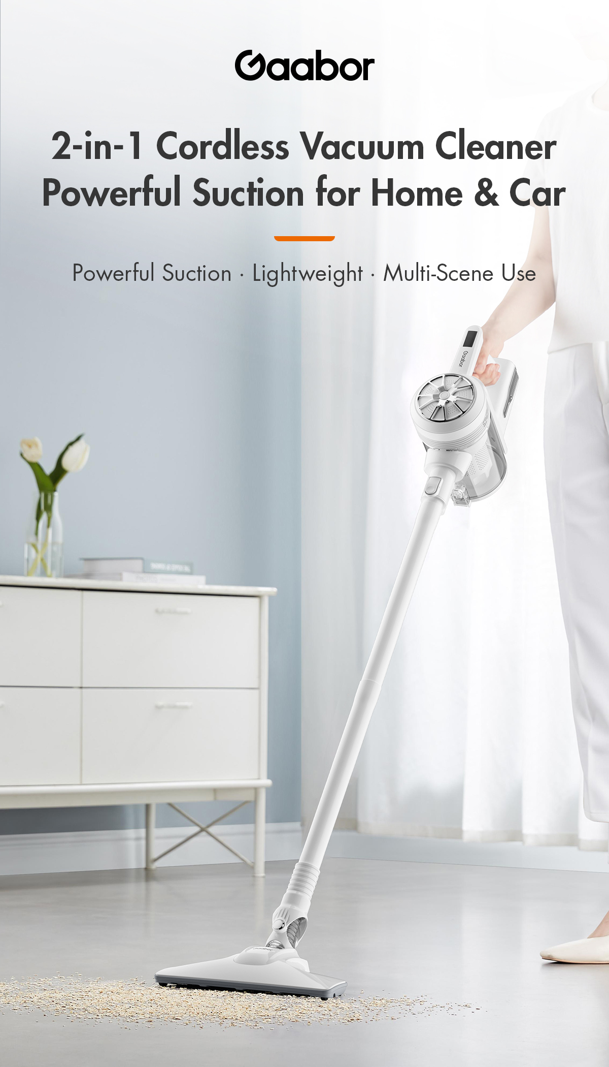 【New arrival】Gaabor Vacuum Cleaner For Home Wireless Lightweight with ...