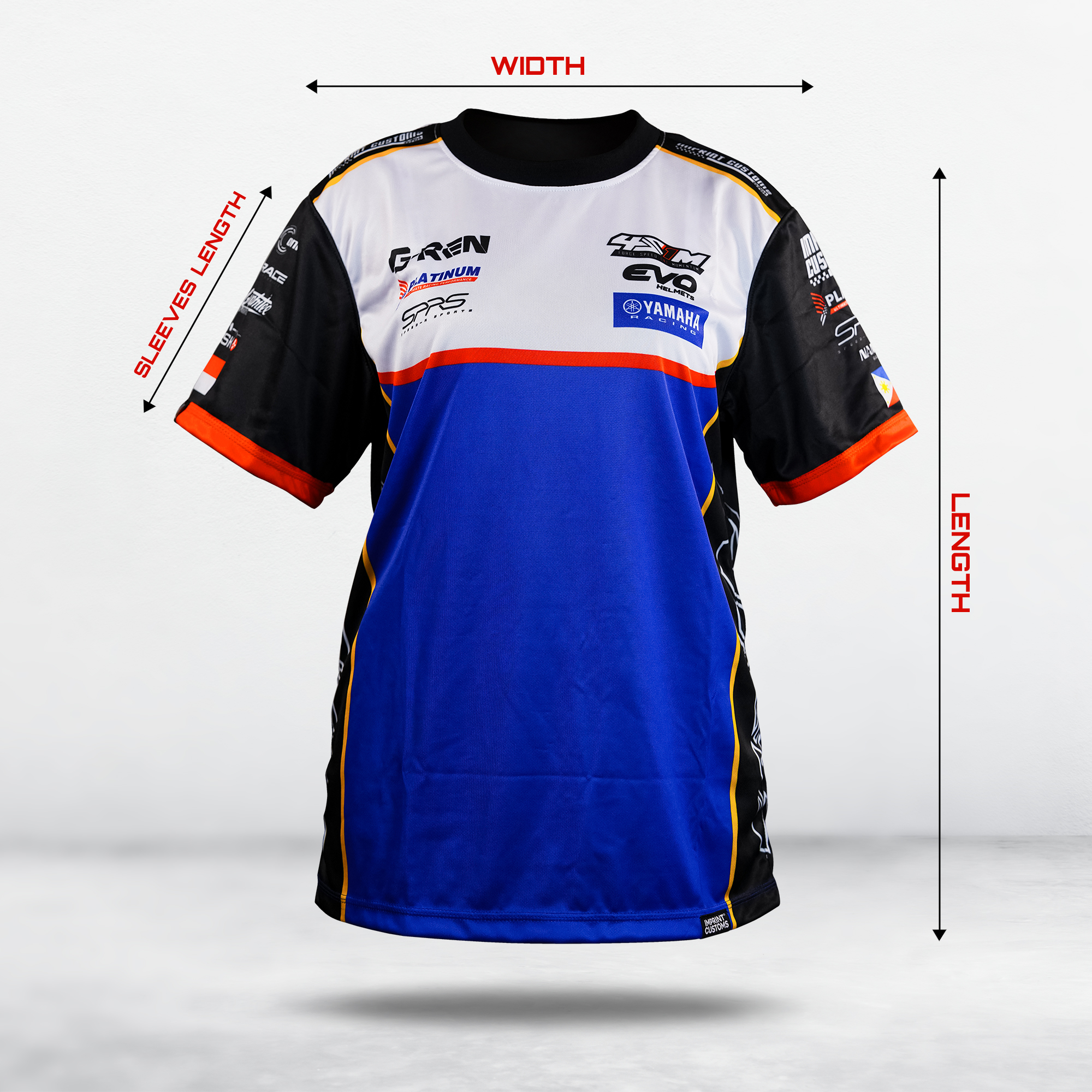 4S1M Race Crew T-Shirt Official Team Colors & Partners Full Sublimation ...