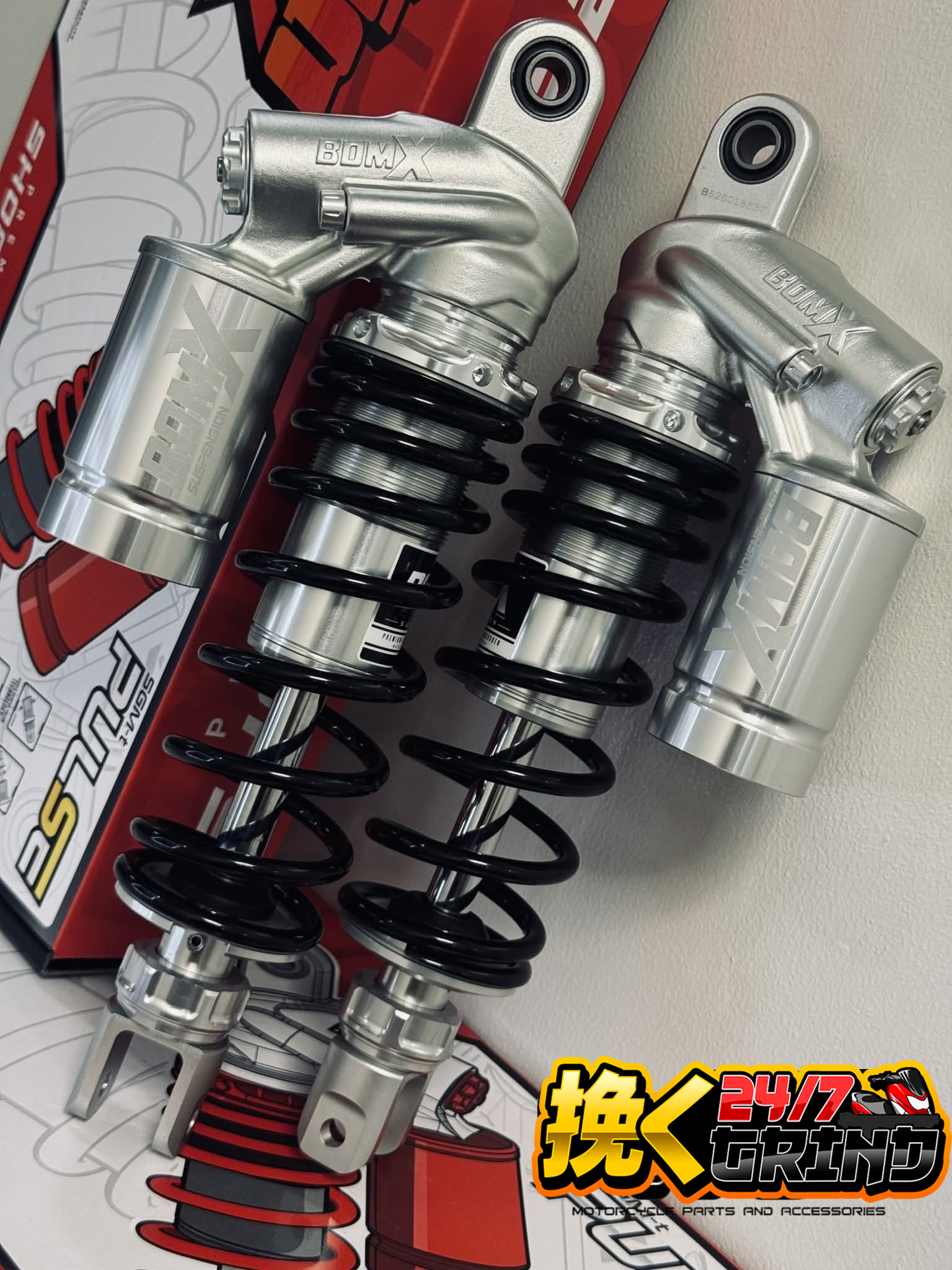 Bom-X Pulse Suspension 305MM Aerox v1 v2 / Nmax v1 v2 FULLY ADJUSTABLE ...
