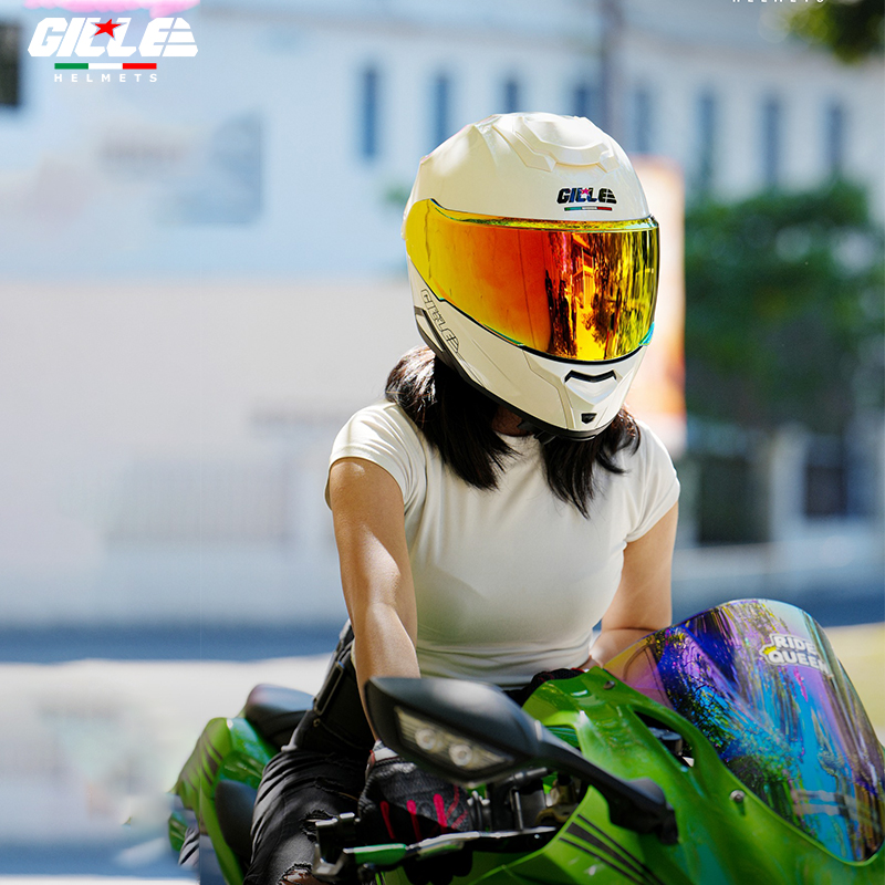 Gille AF10 Helmet Modular Motorcycle Helmets Open Face Dual Visor Free ...