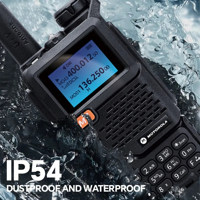 MOTOROLA X6 Walkie talkie FM radio AM Aviation frequency 10W high power ...