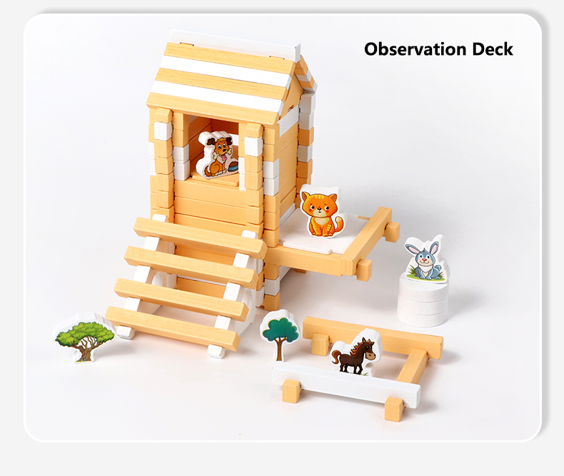 NIKO 101pcs Wooden Building Blocks Toy Early Educational Toys Puzzle ...