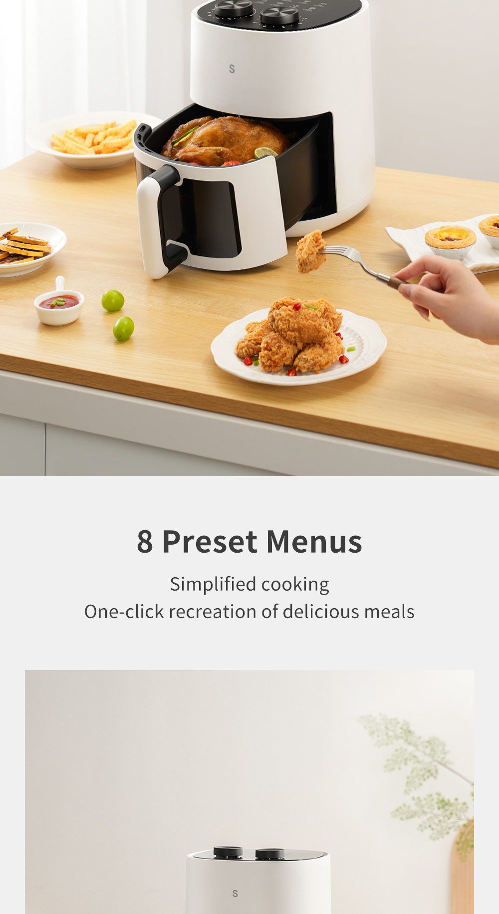 Simplus Gen-S N1 5L Air Fryer Non-stick Multifunction Frying Pan Air Fryer Oven (Livestream ...