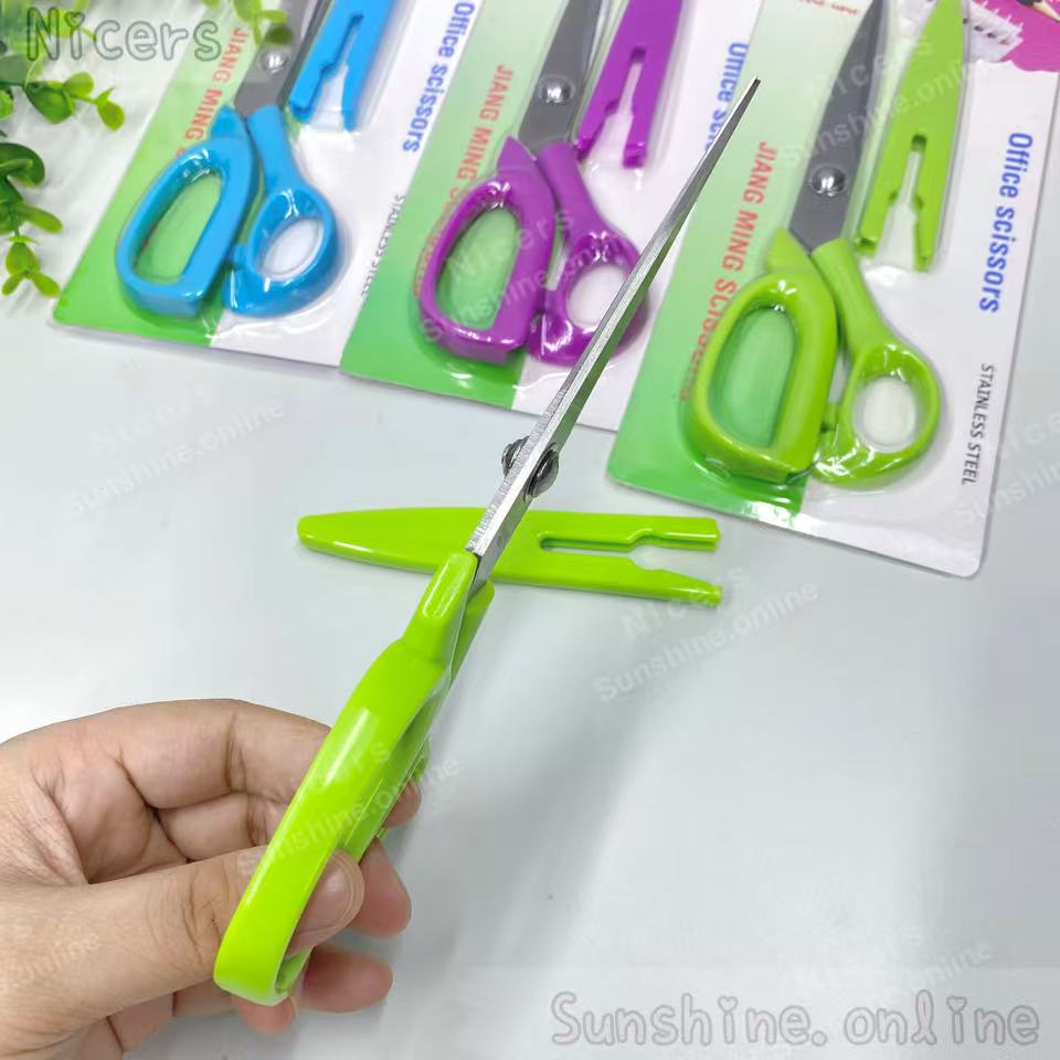 Office Scissors Multipurpose with Cover Stainless Steel for Office ...
