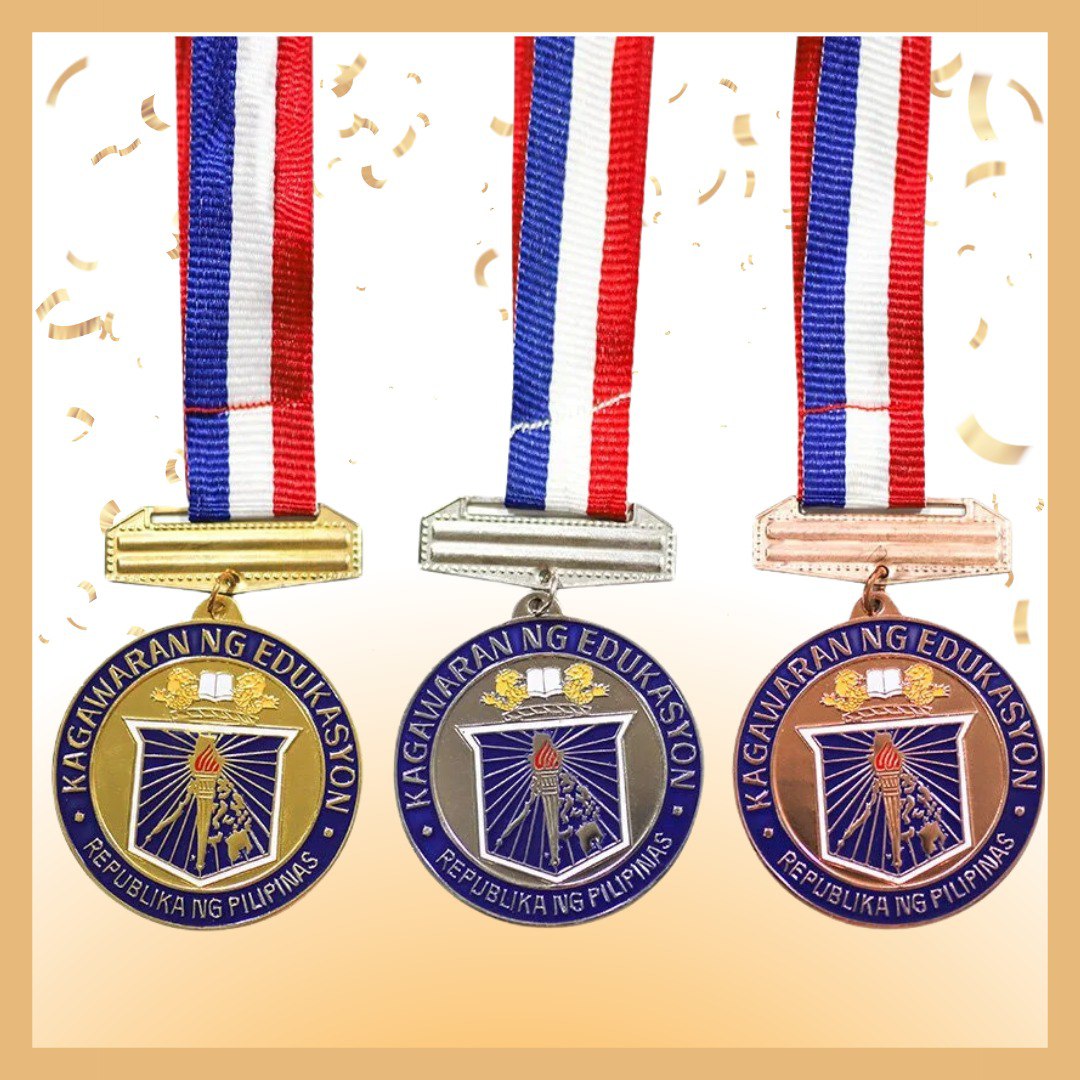 50 Pieces DepEd Medal 5 & 6cm Gold/ Silver/ Bronze Medal Perfect for ...