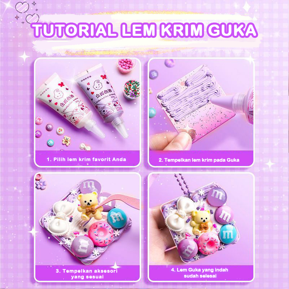 942PCS Guka Sticker Set Box DIY Cream Glue Cartoon Stickers Set DIY ...