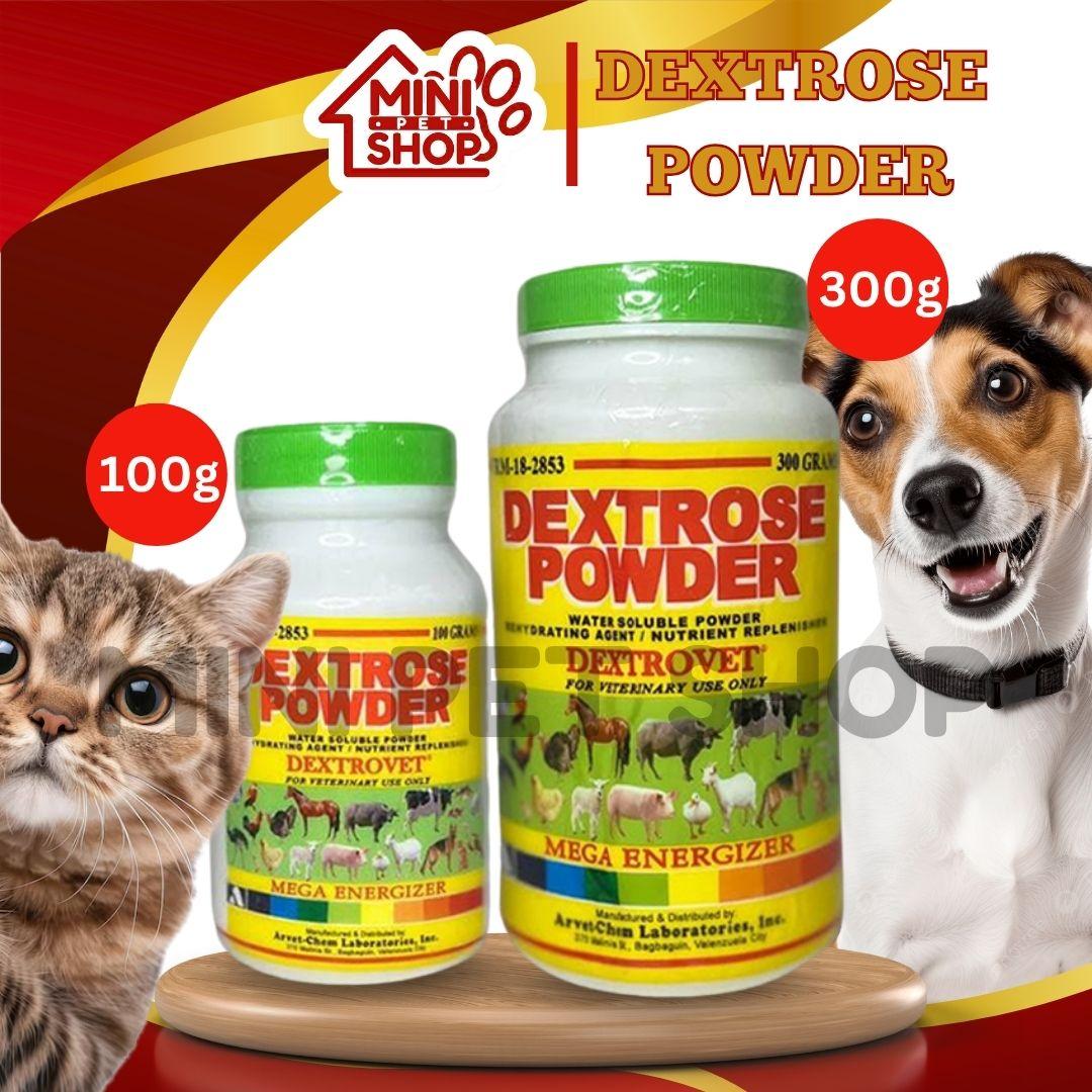 100g 300g Dextrose Powder Dextrovet Pet Dog Cat Chicken Mega Energizer ...