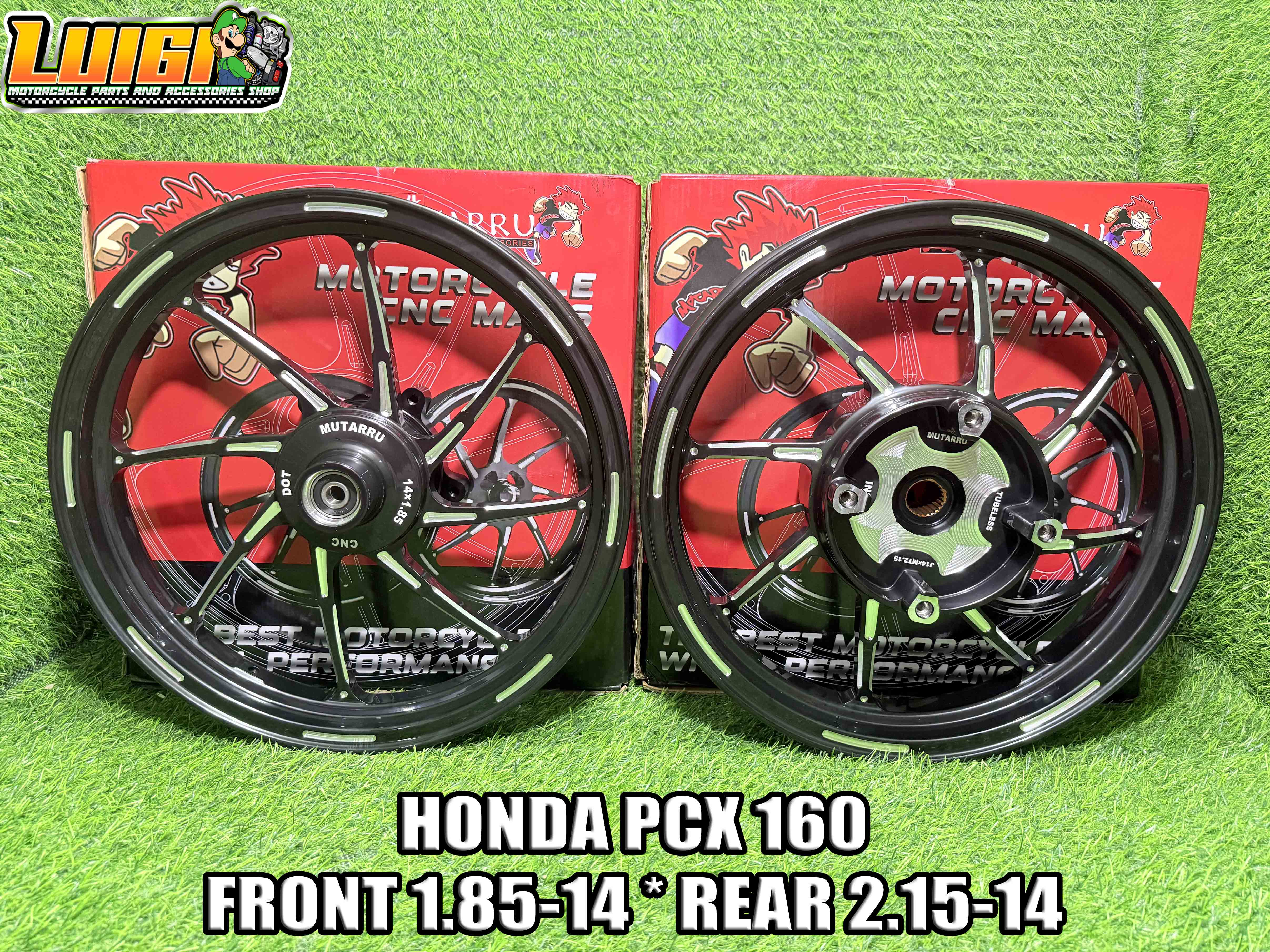 MUTARRU CNC MAGS HONDA PCX 160 (MC8) 14s 8 SPOKES 100% THAILAND MADE | Shopee Philippines