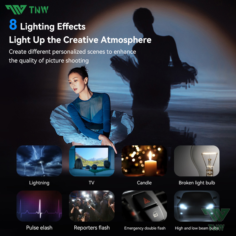 TNW Z60 LED Video Light 60W Handle Photography Light 2800K-6500K ...