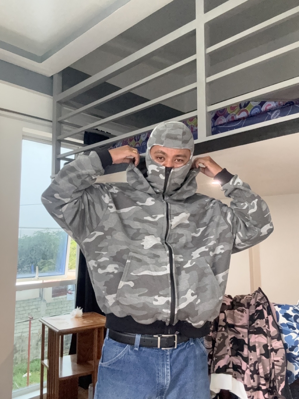 BALACLAVA HOODIE JACKET BOXY FIT DESIGN | Shopee Philippines