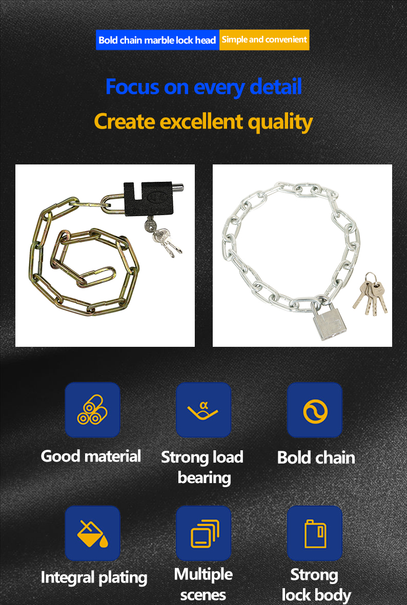 Heavy Gate Chain Lock For Sliding Door Lock Motorcycle Anti-Theft Lock ...