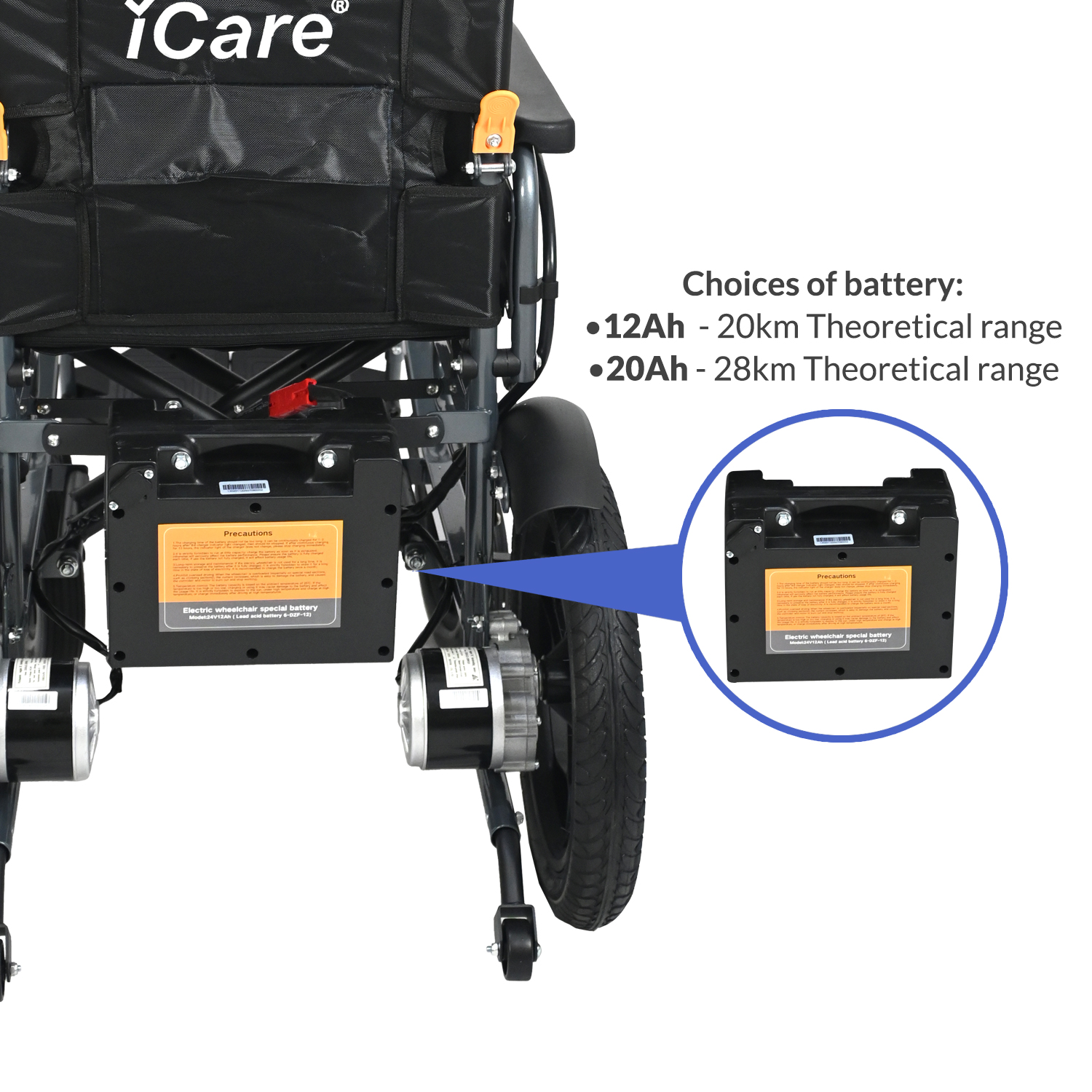 iCare E310-Pro New Model Electric Wheelchair Heavy Duty for Disabled ...