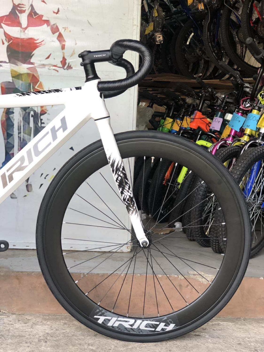 Tirich FG25 Fixied Gear Bicycle 700c Alloy Frame & Alloy Fork With ...