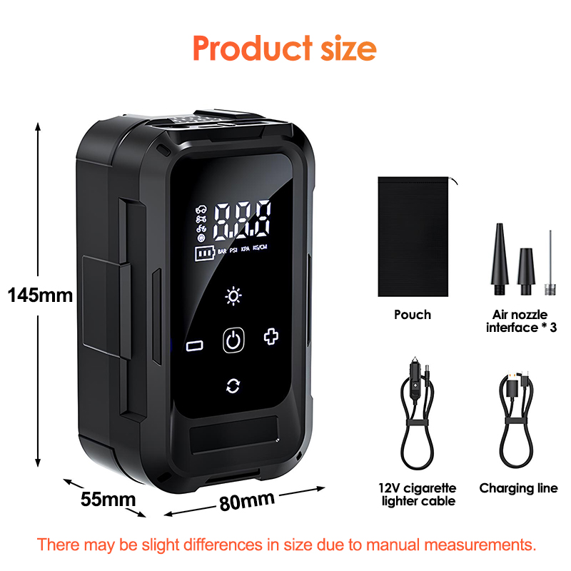 Wireless Air Compressor 12v Portable Car Tire Inflator Pump 140psi ...