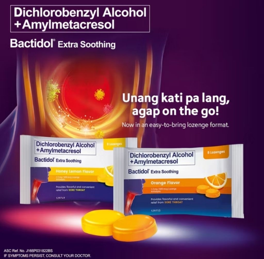 8 Lozenges Bactidol Extra Soothing For Sore Throat | Shopee Philippines