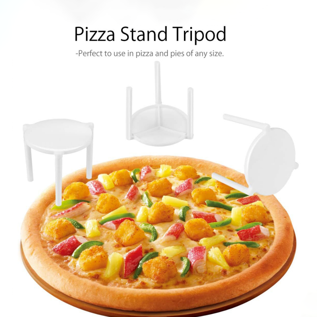 1000 Pcs/Set Pizza Stand Tripod Pizza Saver Catering Disposable White ...