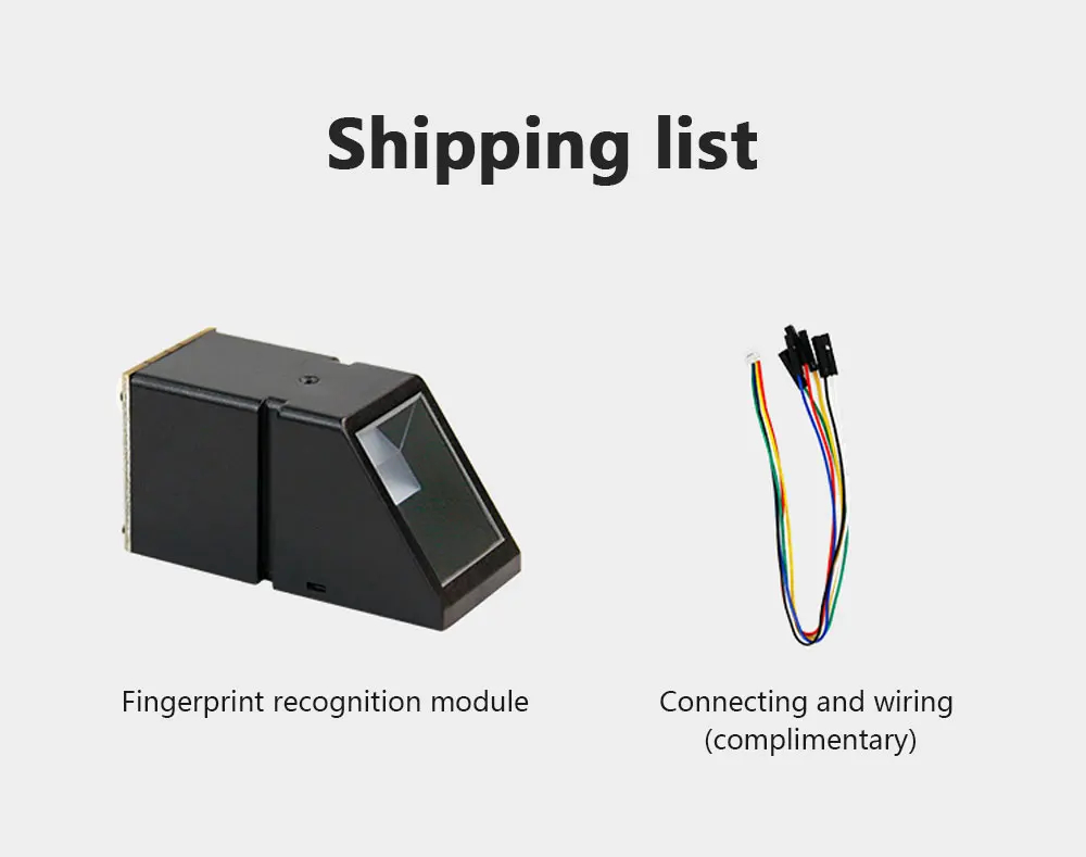AS608 Fingerprint Sensor Module Optical Fingerprint Reader for Arduino ...