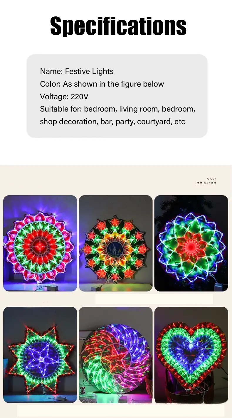 Christmas Parol Lantern LED Lights Outdoor Decorative Dancing Colorful ...