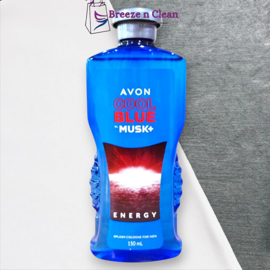 AVON COLOGNE COOL BLUE by MUSK SPLASH COLOGNE FOR MEN 150ml (aqua, wave ...