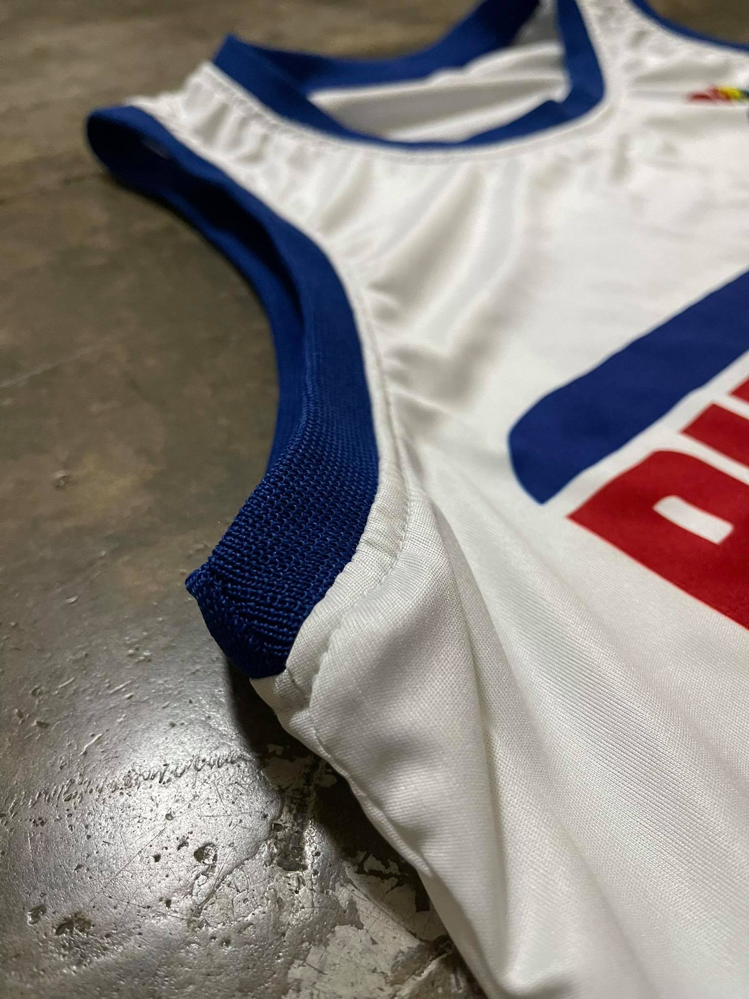 PBA RETRO JERSEY | Pure foods Tender Jui cy Hotdog White | Customize ...