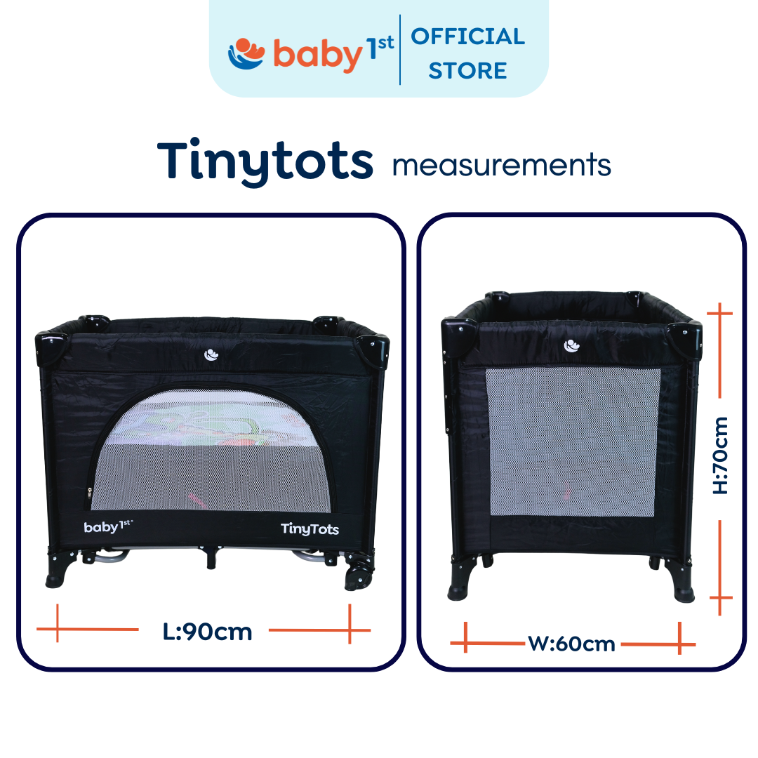 Baby 1st TinyTots Compact Co Sleeper Playpen With Rocking Bar | Shopee ...